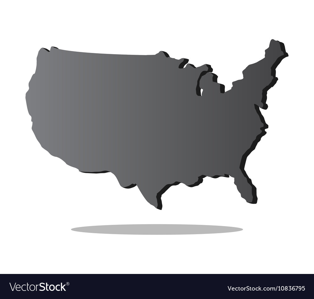 Map of the united states Royalty Free Vector Image