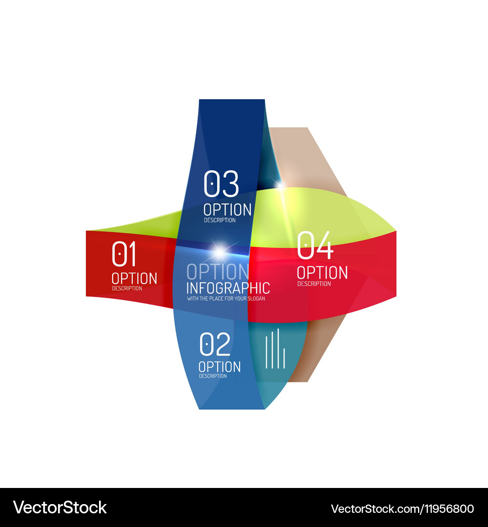 Abstract background geometric infographic option Vector Image