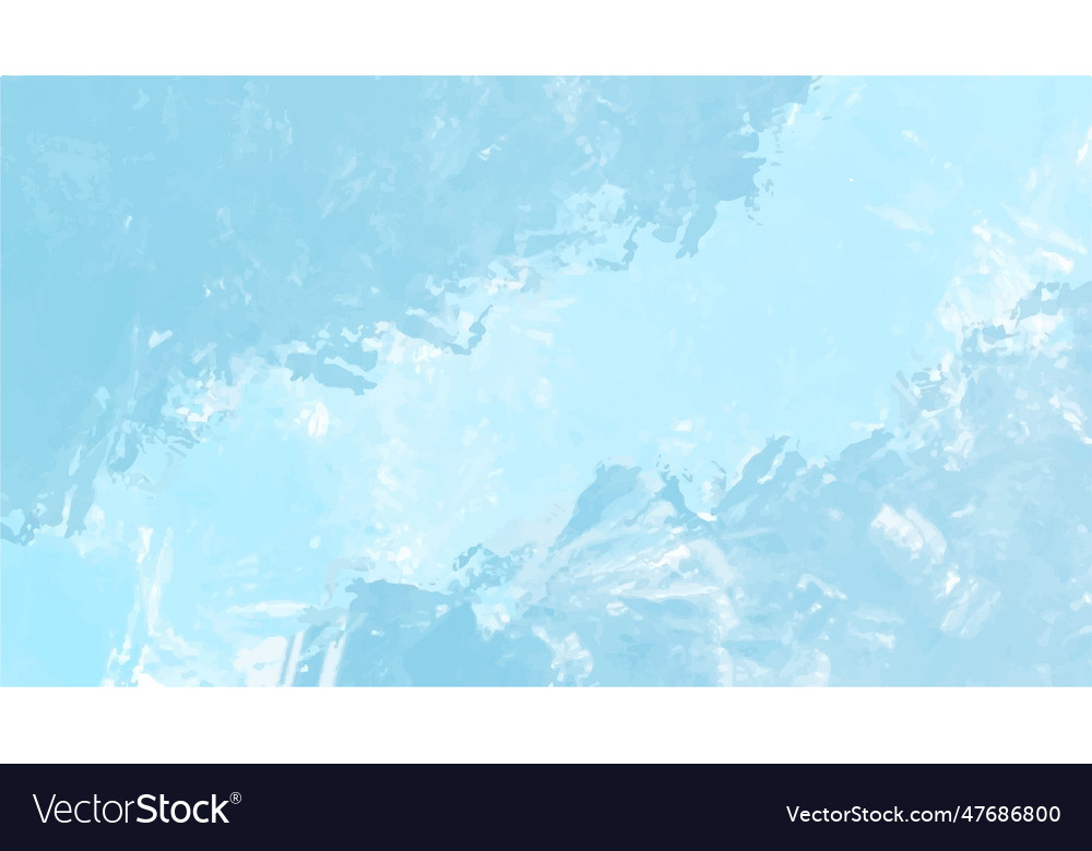 Abstract blue watercolor backgroundhand painted Vector Image
