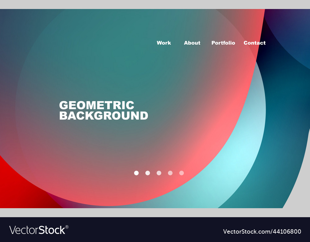 Abstract liquid background for your landing page Vector Image