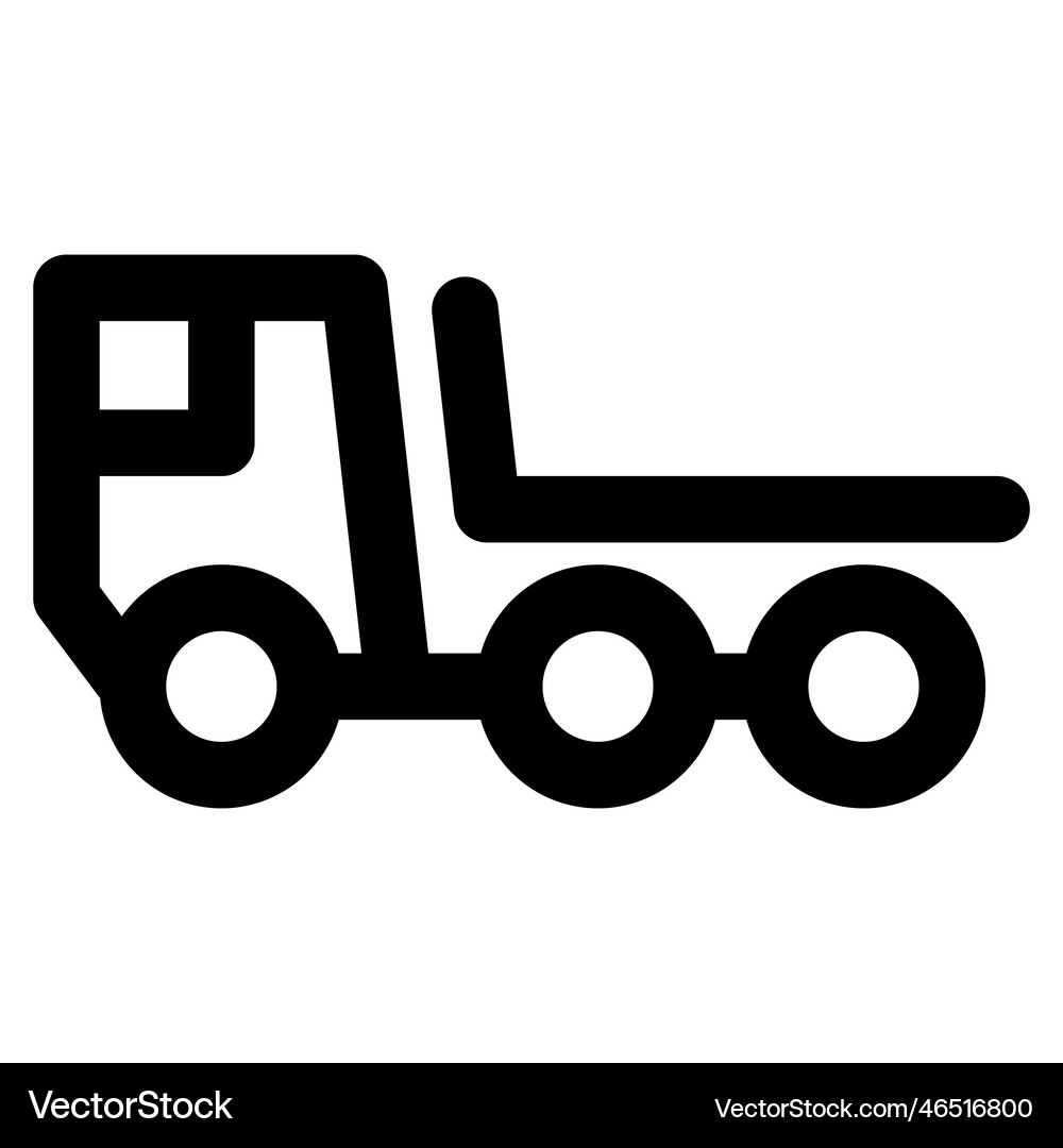 Army tactical truck with large tailor Royalty Free Vector