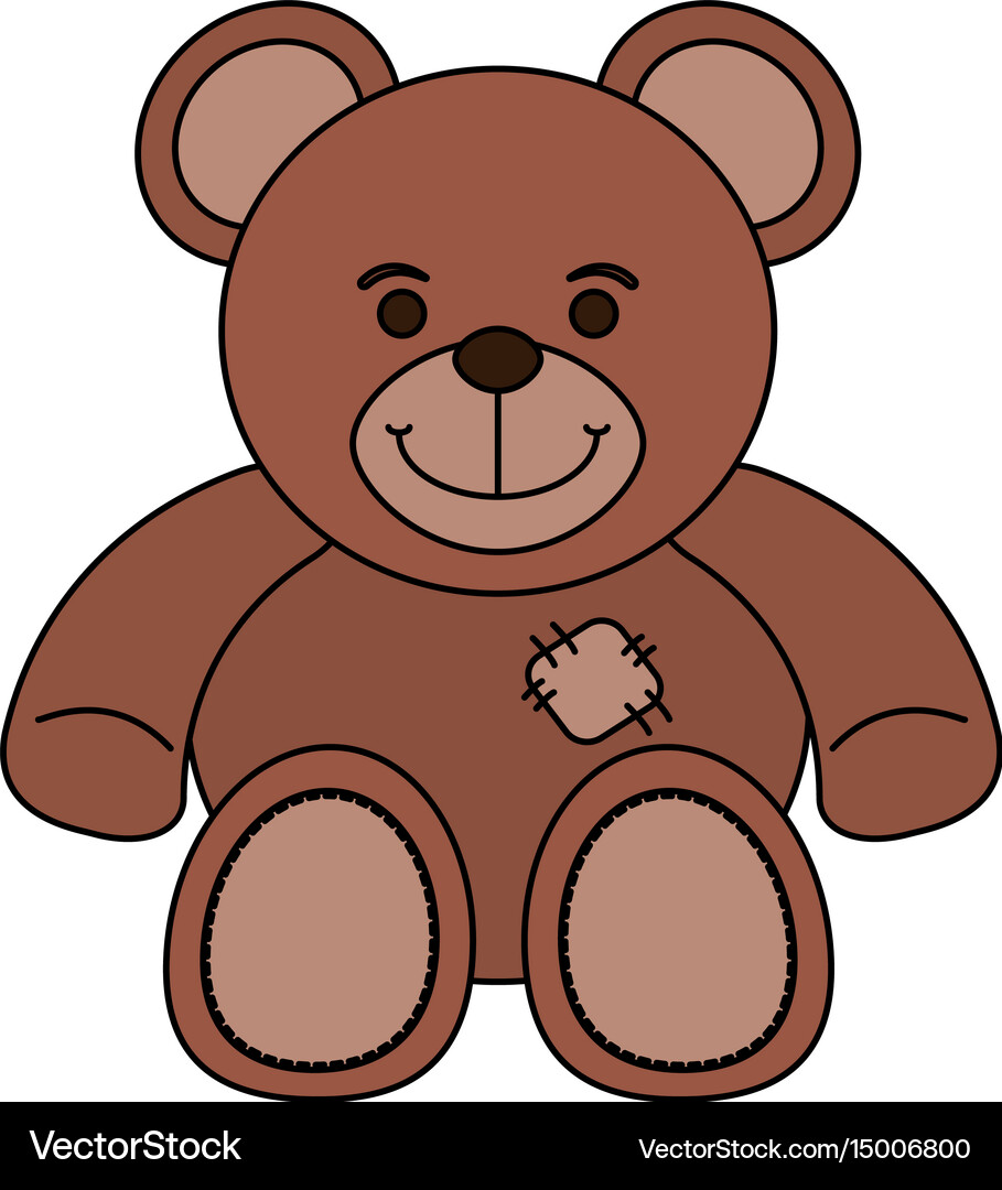 Bear toy child Royalty Free Vector Image - VectorStock