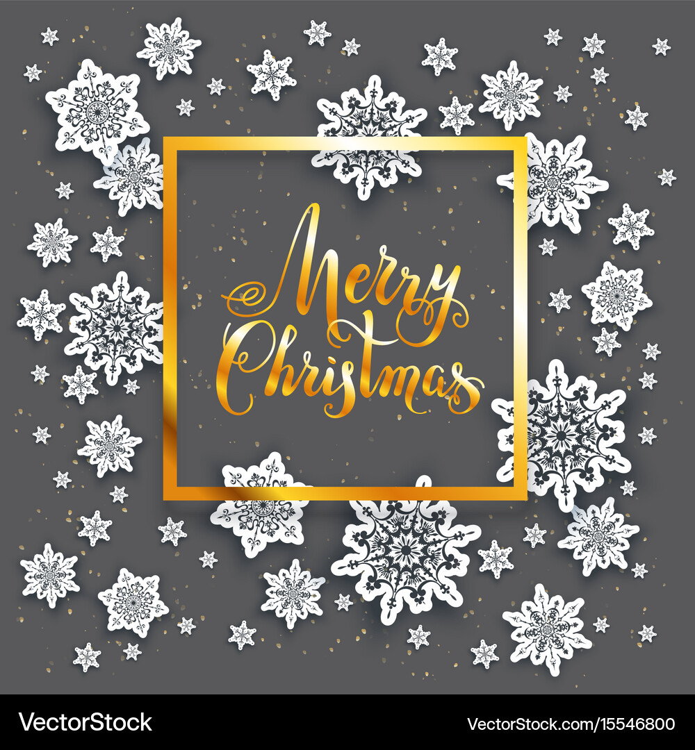 Dark snow holiday card Royalty Free Vector Image