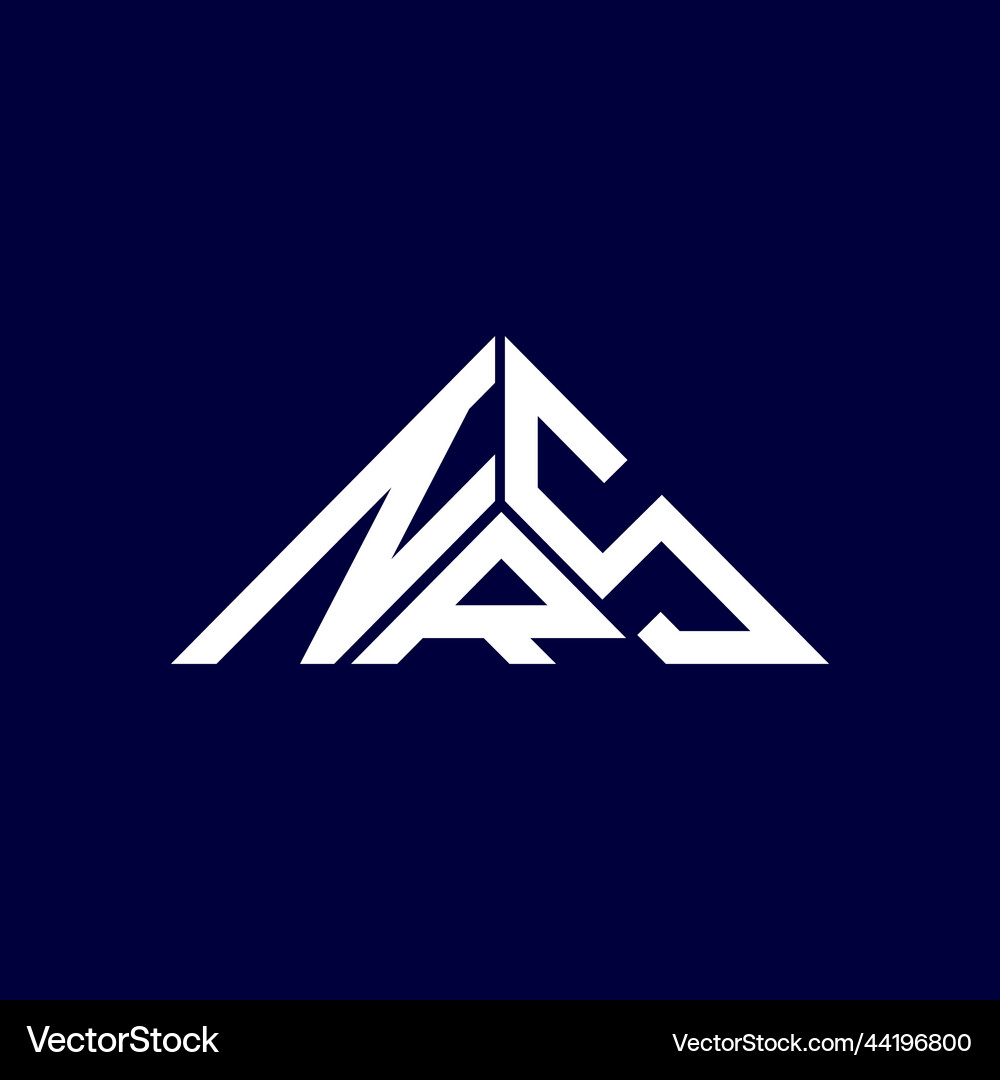 Nrs letter logo creative design with graphic Vector Image