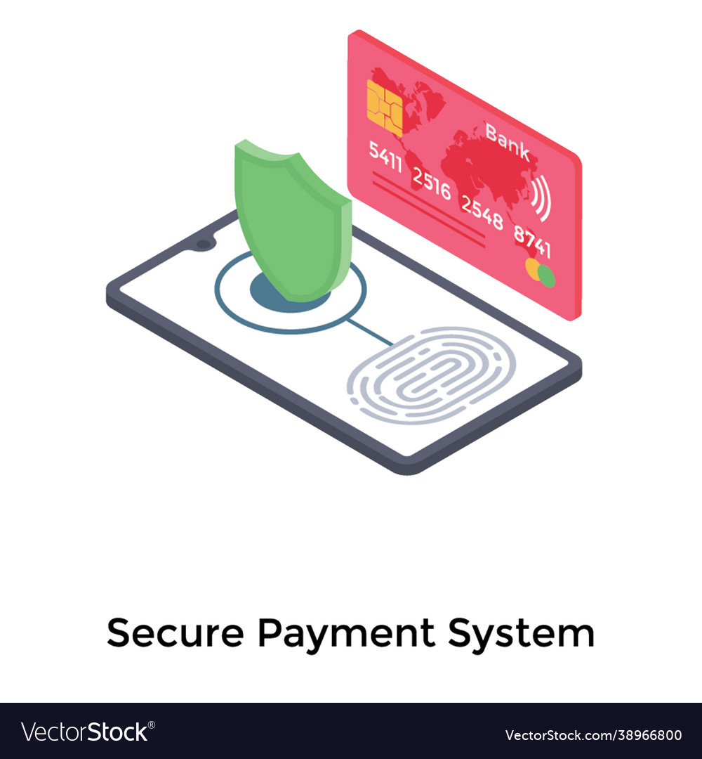 Secure payment Royalty Free Vector Image - VectorStock