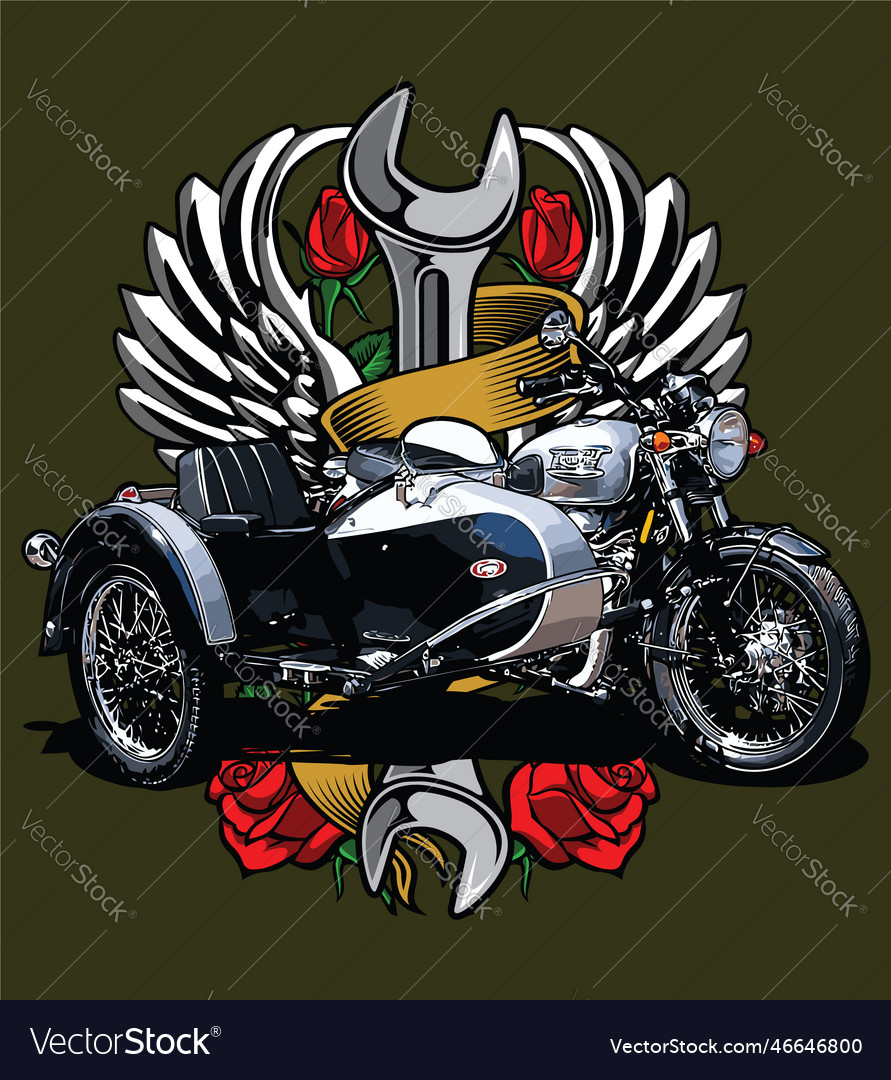 Sidecar For Graphic Design Needs Royalty Free Vector Image
