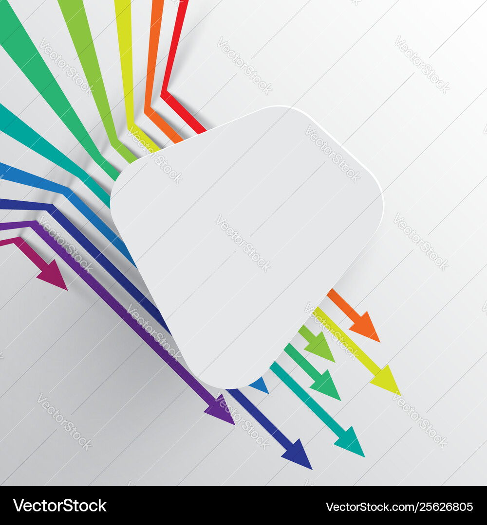 Colorful and clean template with arrows Royalty Free Vector