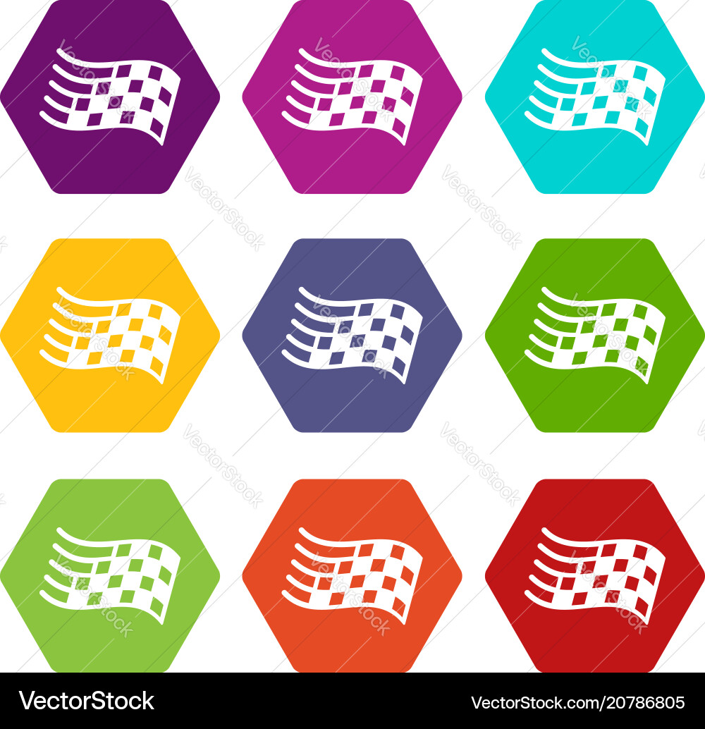 Finish flag icons set 9 Royalty Free Vector Image