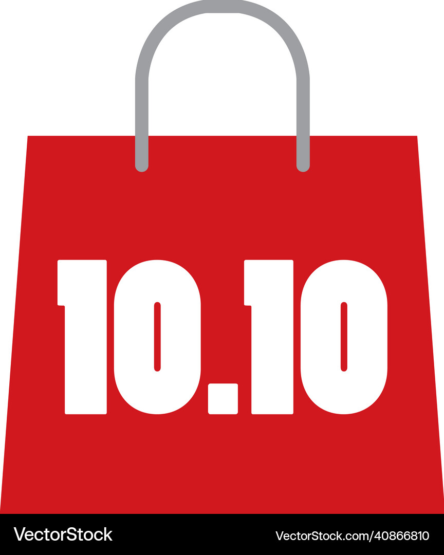 1010 font logo for advertising Royalty Free Vector Image