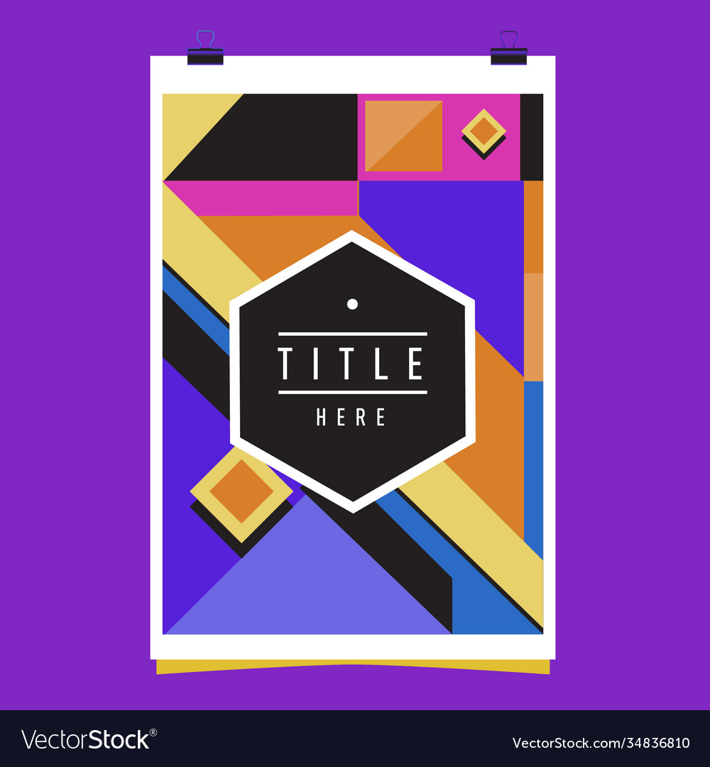 Abstract colorful geometric pattern background Vector Image