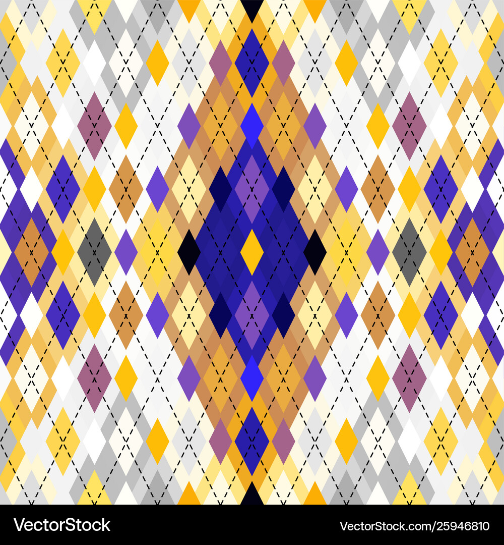 Argyle seamless pattern background Royalty Free Vector Image