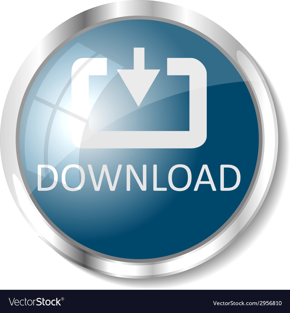 Blue web button Royalty Free Vector Image - VectorStock