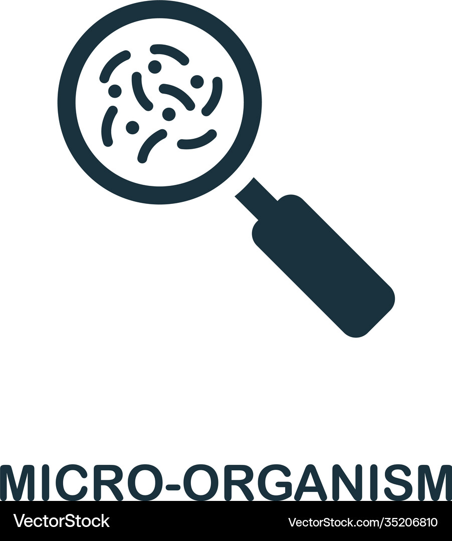 Micro-organism icon symbol creative sign from Vector Image
