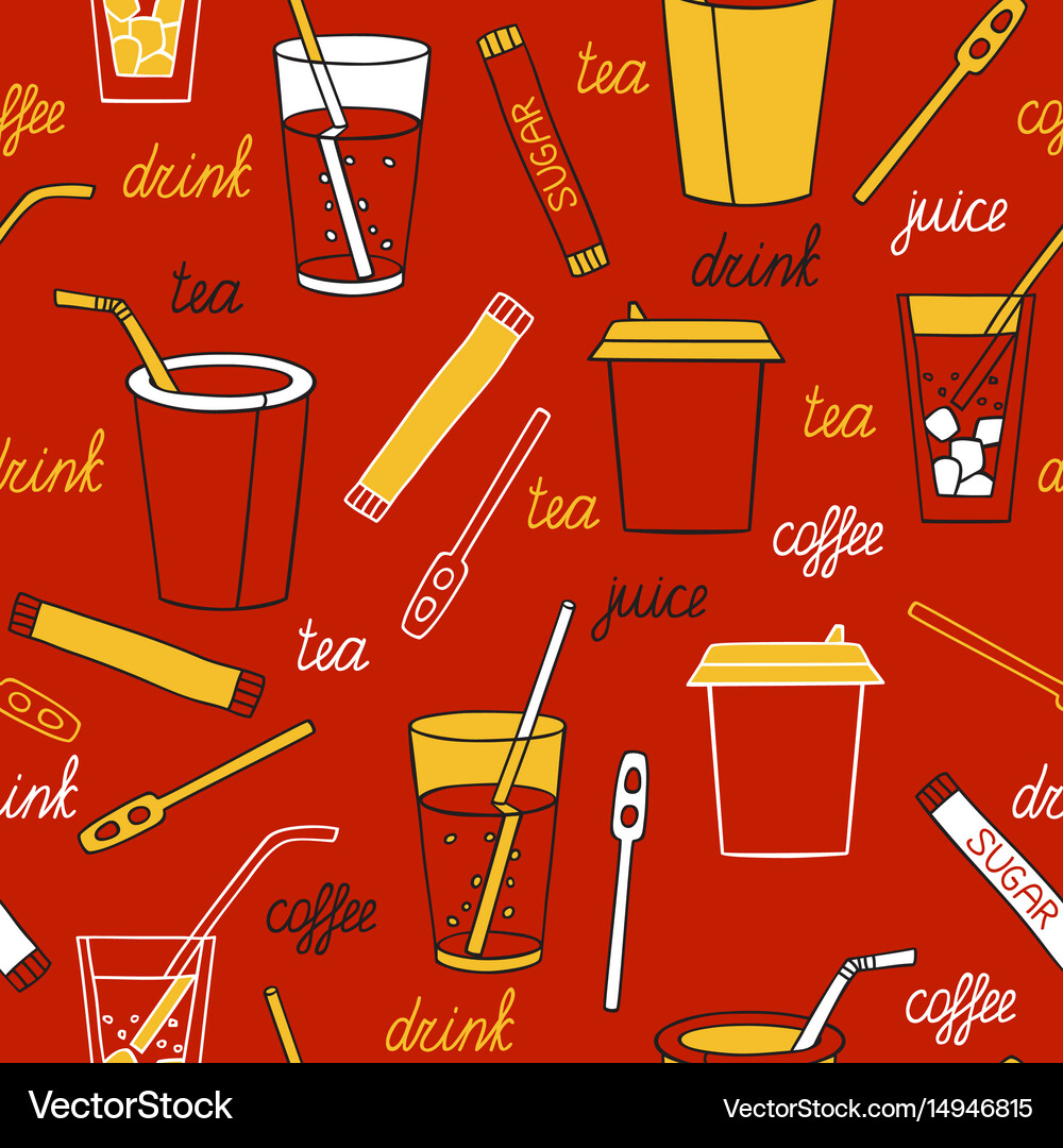Drinks on a dark background Royalty Free Vector Image
