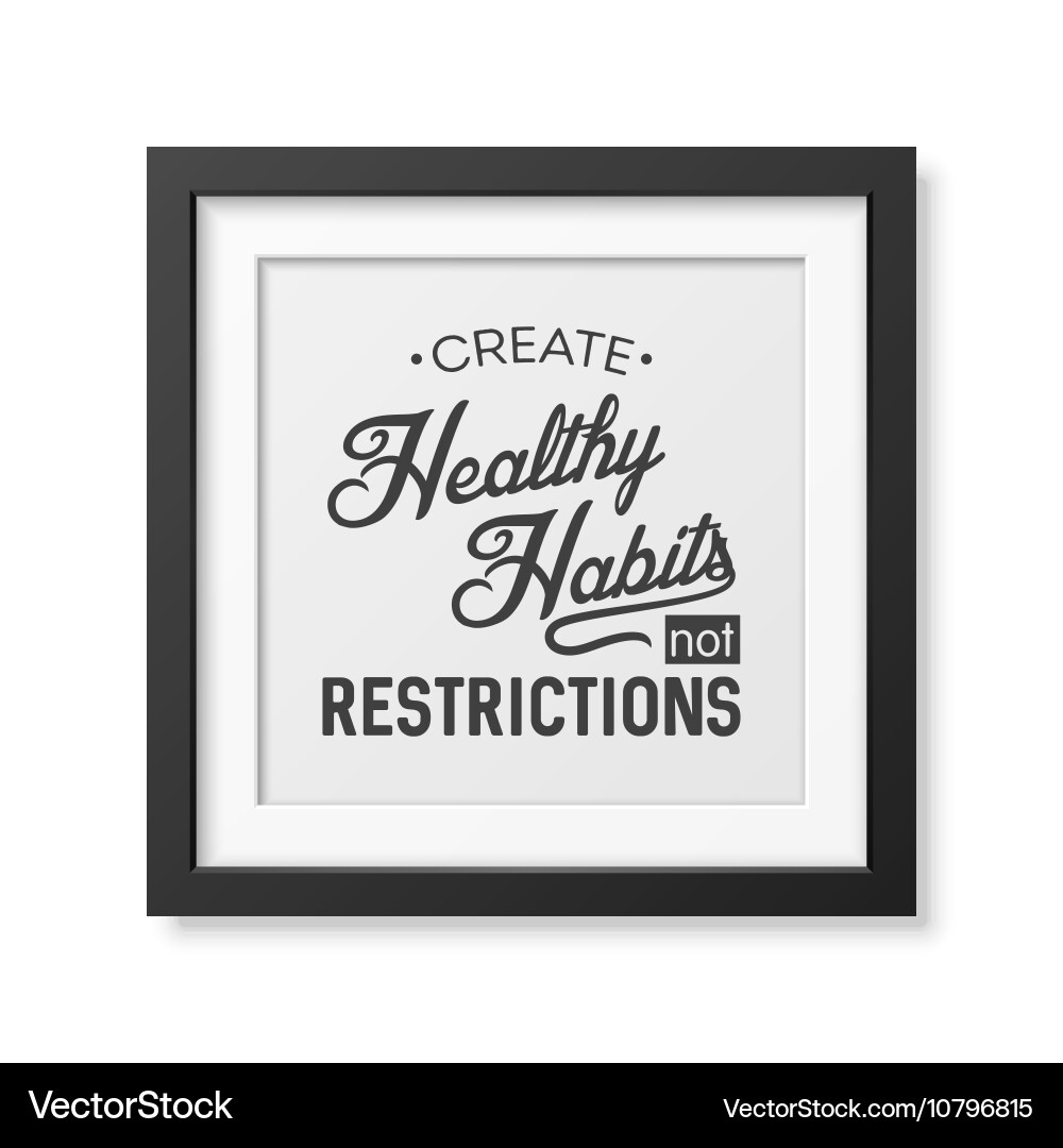 Health quote Typographical Poster Royalty Free Vector Image