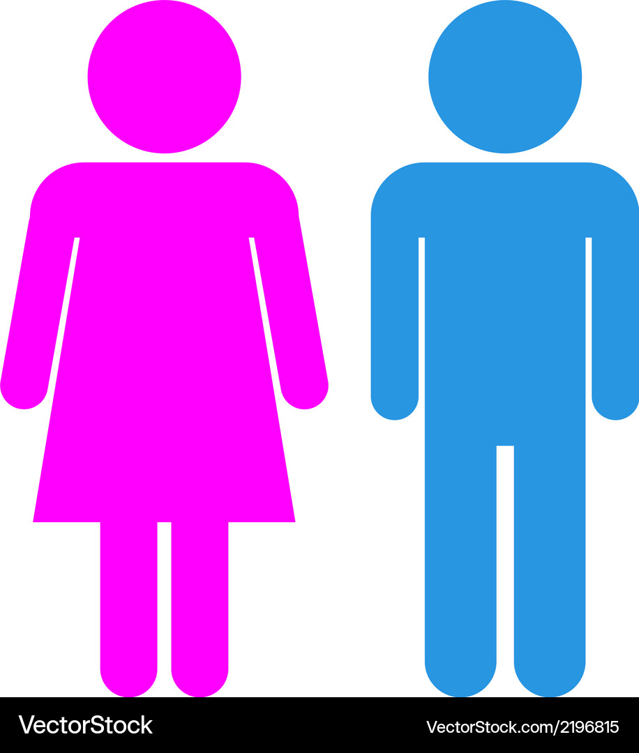 Male and female Royalty Free Vector Image - VectorStock