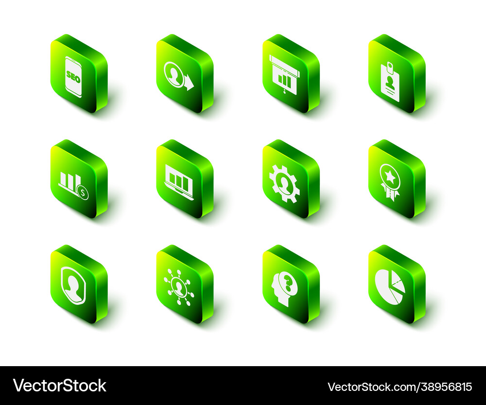 Set job promotion graph chart diagram Royalty Free Vector