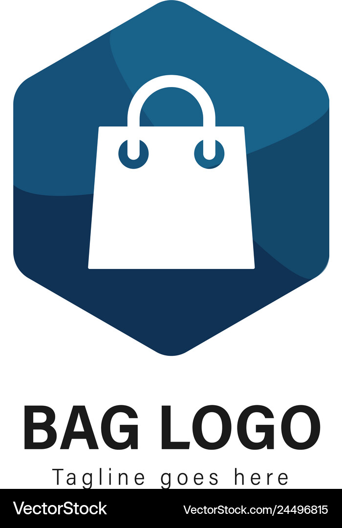 Shop logo template design logo with modern Vector Image
