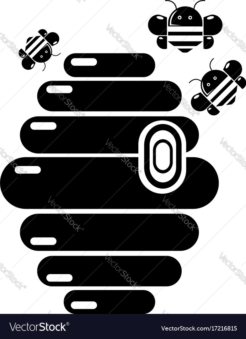Swarm icon simple style Royalty Free Vector Image