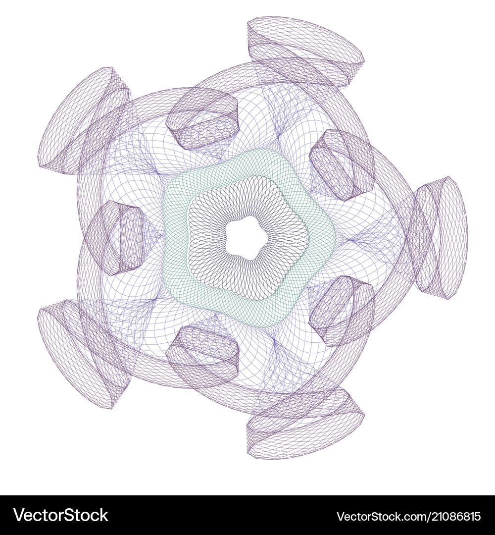 Watermark guilloche design for background certifi Vector Image