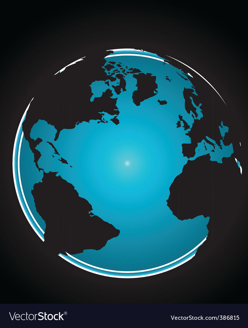 World map background Royalty Free Vector Image