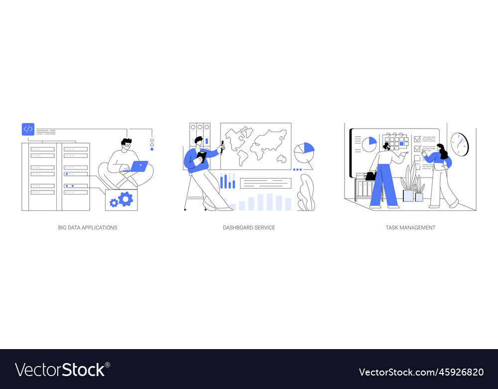 Big data analytics abstract concept Royalty Free Vector