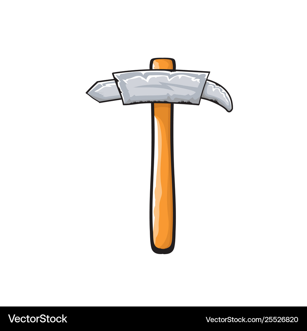 Cartoon hammer isolated on white background Vector Image