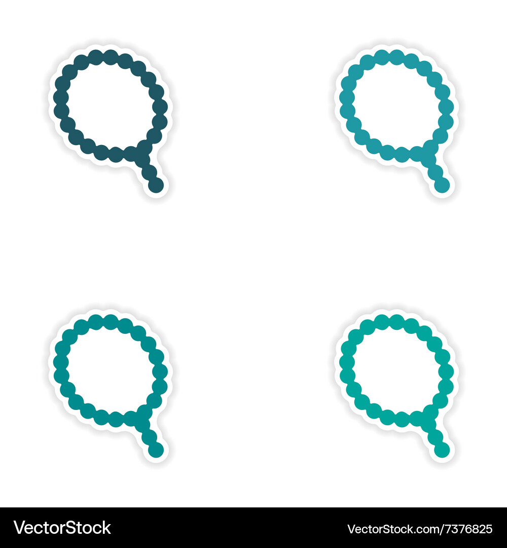 Assembly realistic sticker design on paper rosary Vector Image