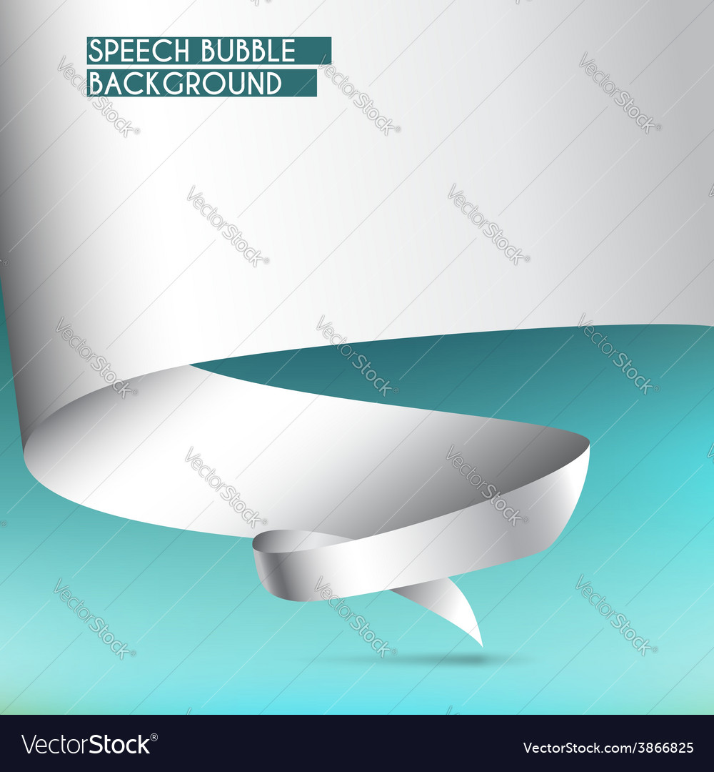 Background with speech bubble Royalty Free Vector Image