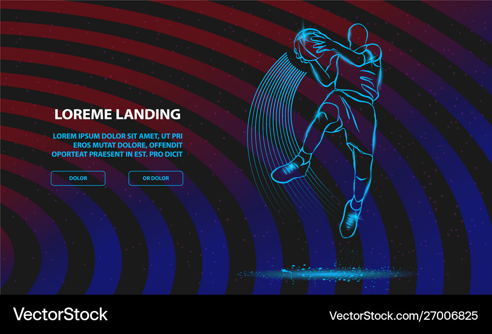 Basketball player jumping with ball slam dunk Vector Image