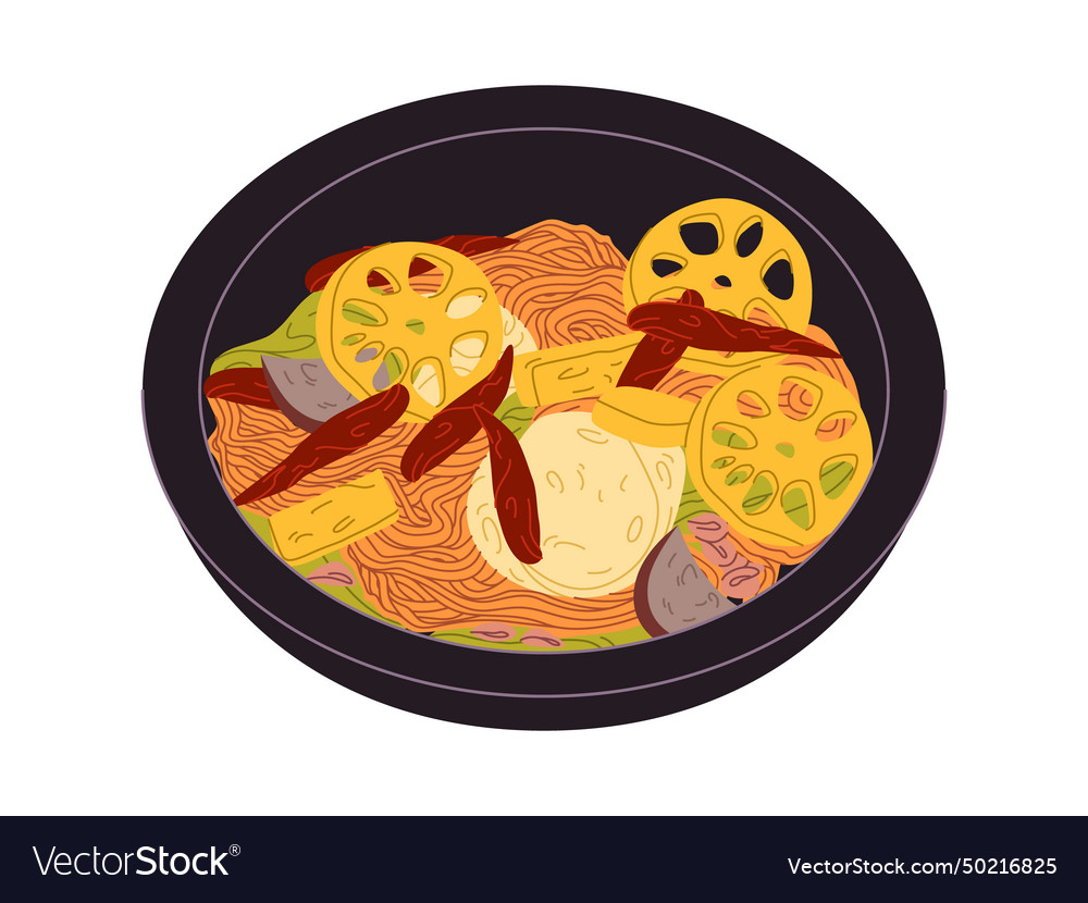 Mala xiang guo traditional food china made from Vector Image Mala xiang guo traditional food china made from Vector Image