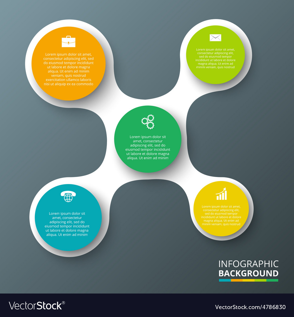 Circle element for infographic Royalty Free Vector Image