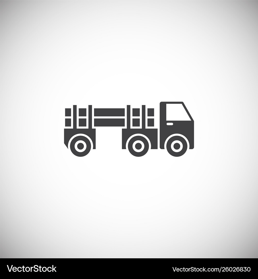 Heavy vehicle related icon on background Vector Image