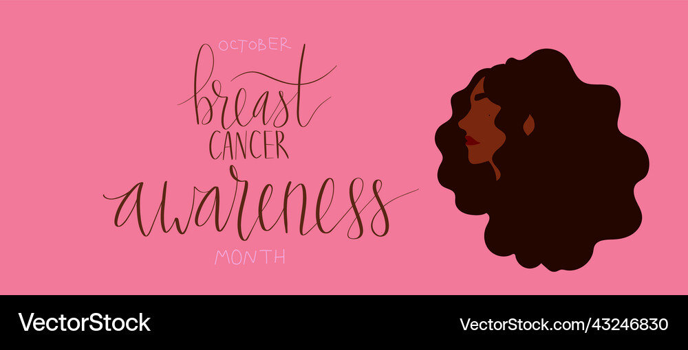October breast cancer awareness month campaign Vector Image