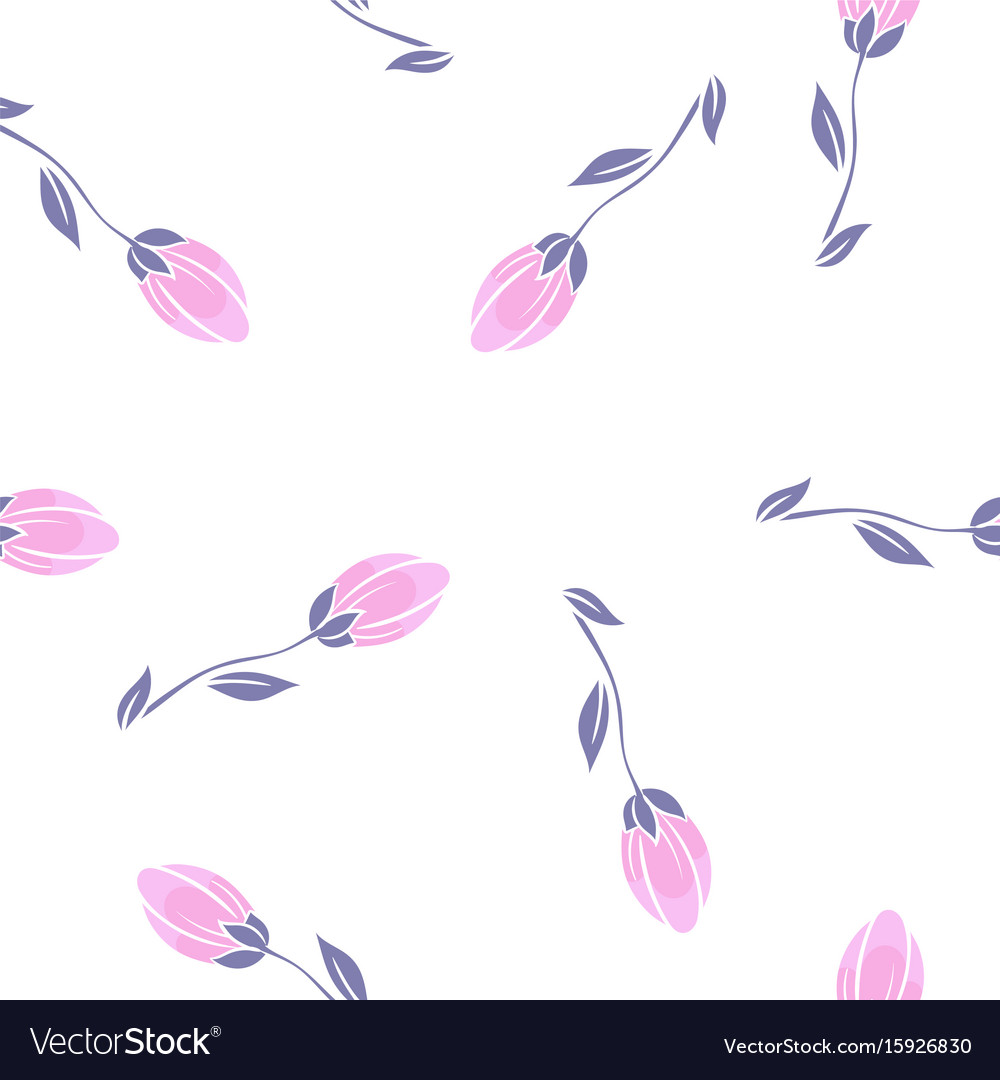 Seamless sakura pattern Royalty Free Vector Image