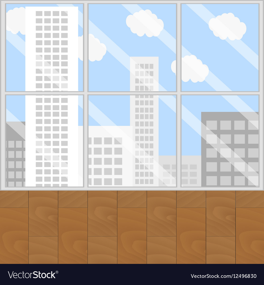 View from window Royalty Free Vector Image - VectorStock