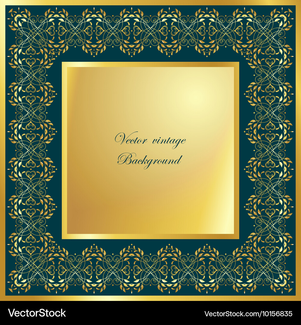 Abstract square lace frame with paper swirls Vector Image