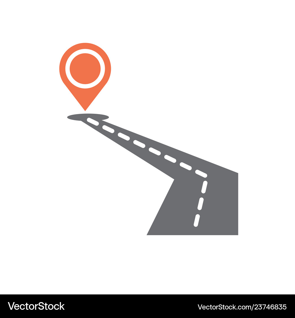 Navigation icon on white background for graphic Vector Image