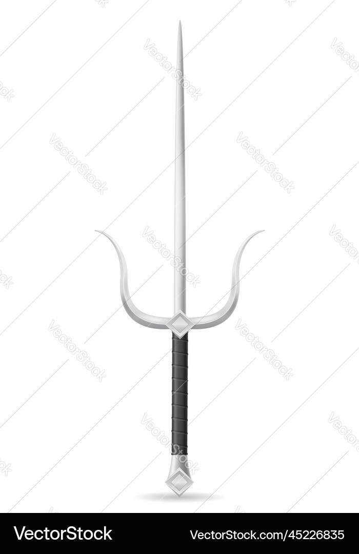 Sai dagger ninja weapon japanese warrior assassin Vector Image