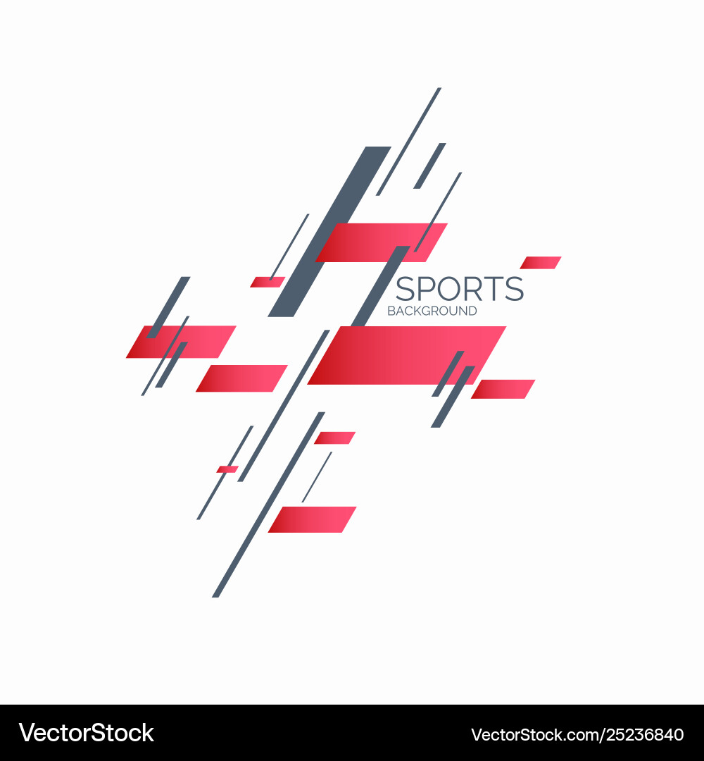 Modern colored poster for sports graphics Vector Image