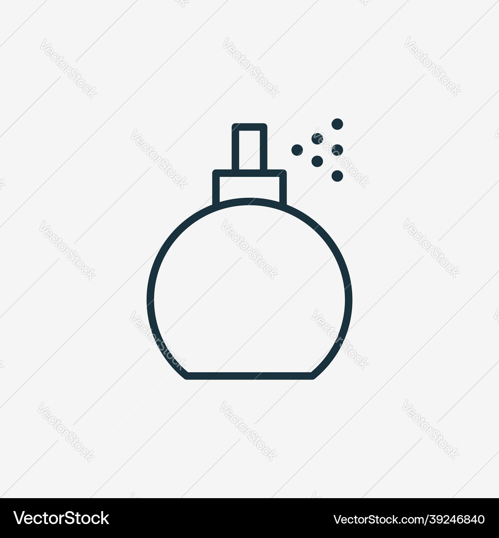 Perfume bottle line icon fragrance Royalty Free Vector Image
