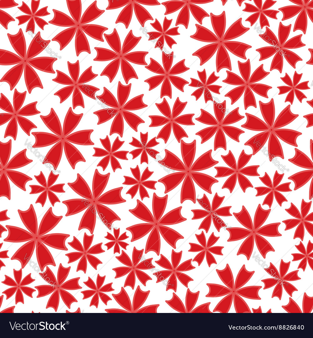 Seamless pattern flowers Royalty Free Vector Image