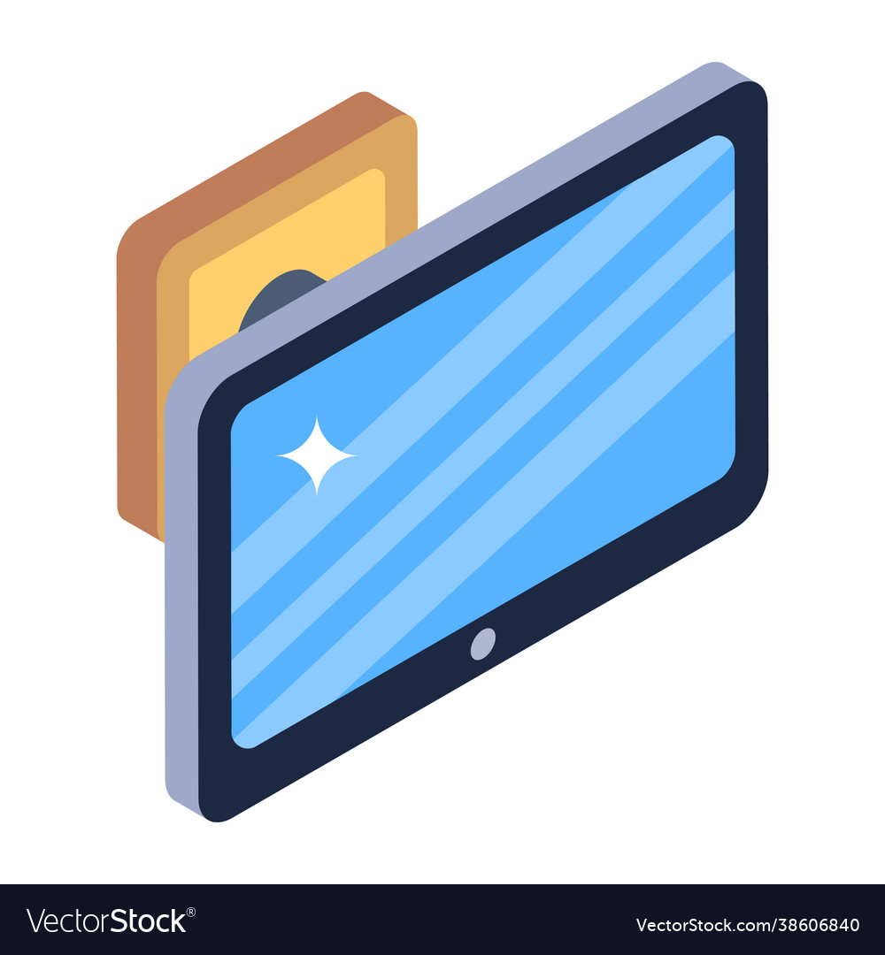 Wall screen Royalty Free Vector Image - VectorStock