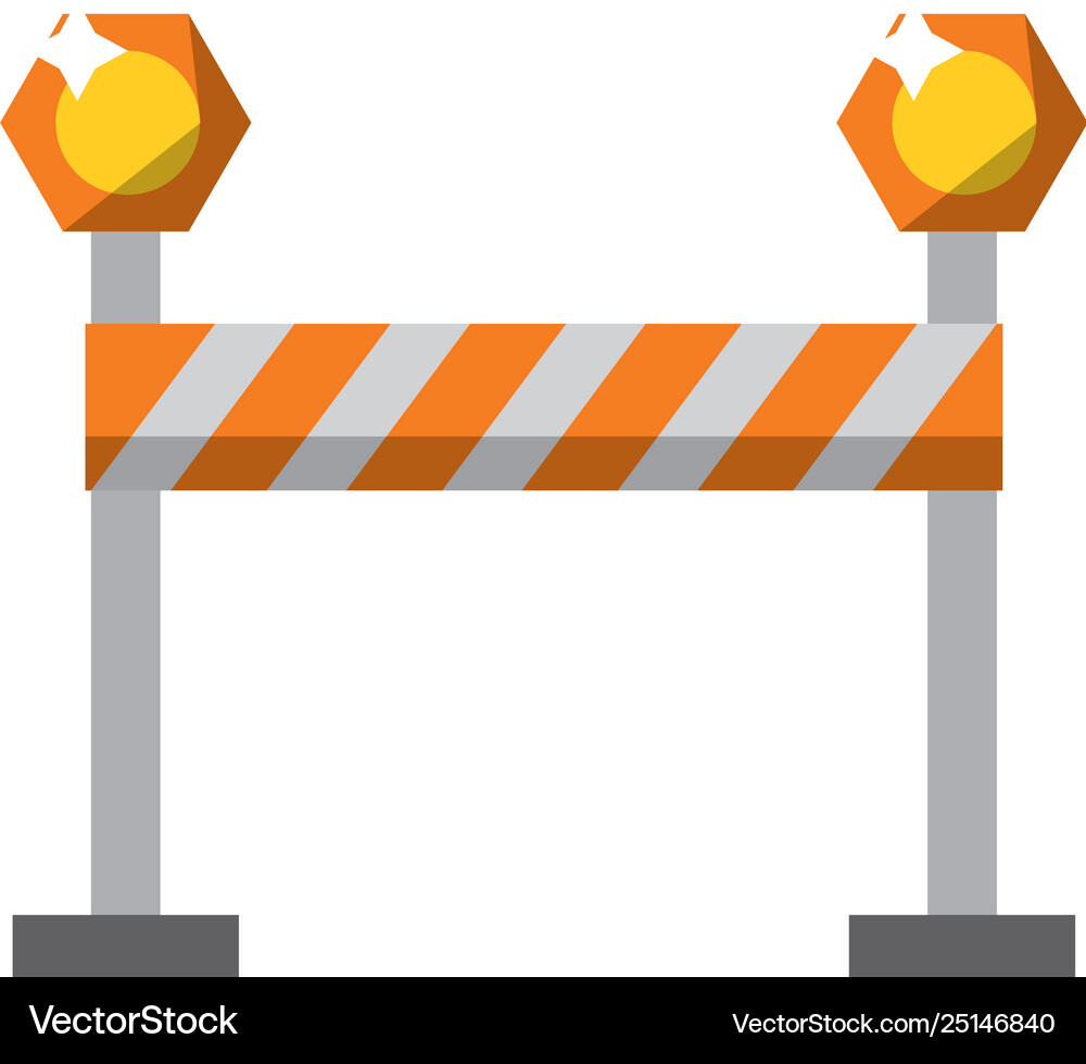 Warning construction sign Royalty Free Vector Image
