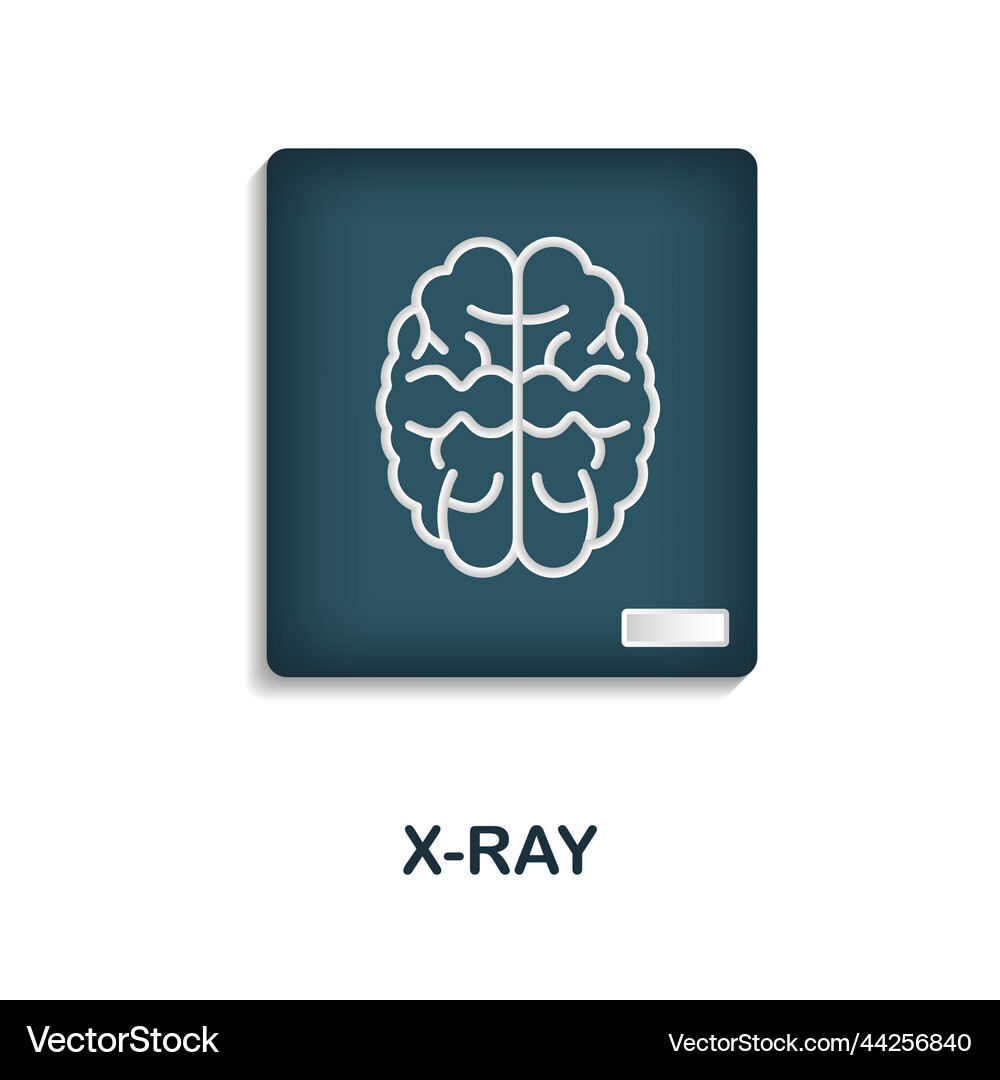 X-ray icon 3d from health check collection Vector Image