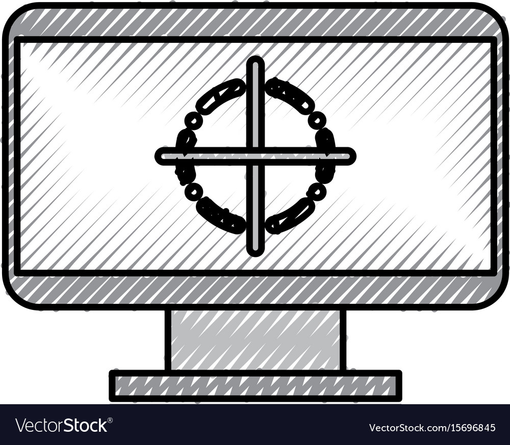 Computer electronic work Royalty Free Vector Image