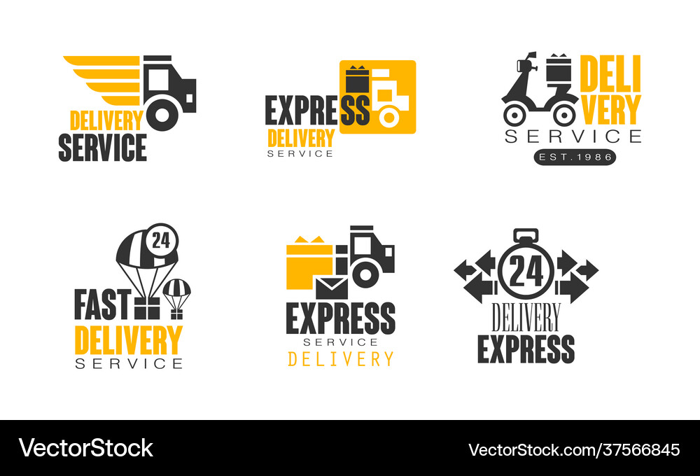 Express delivery service logo for freight shipping