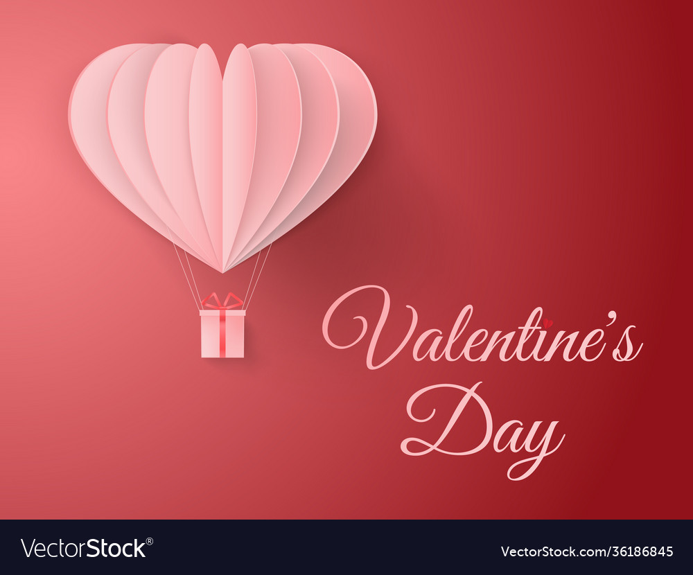 Happy valentines day greetings card design Vector Image
