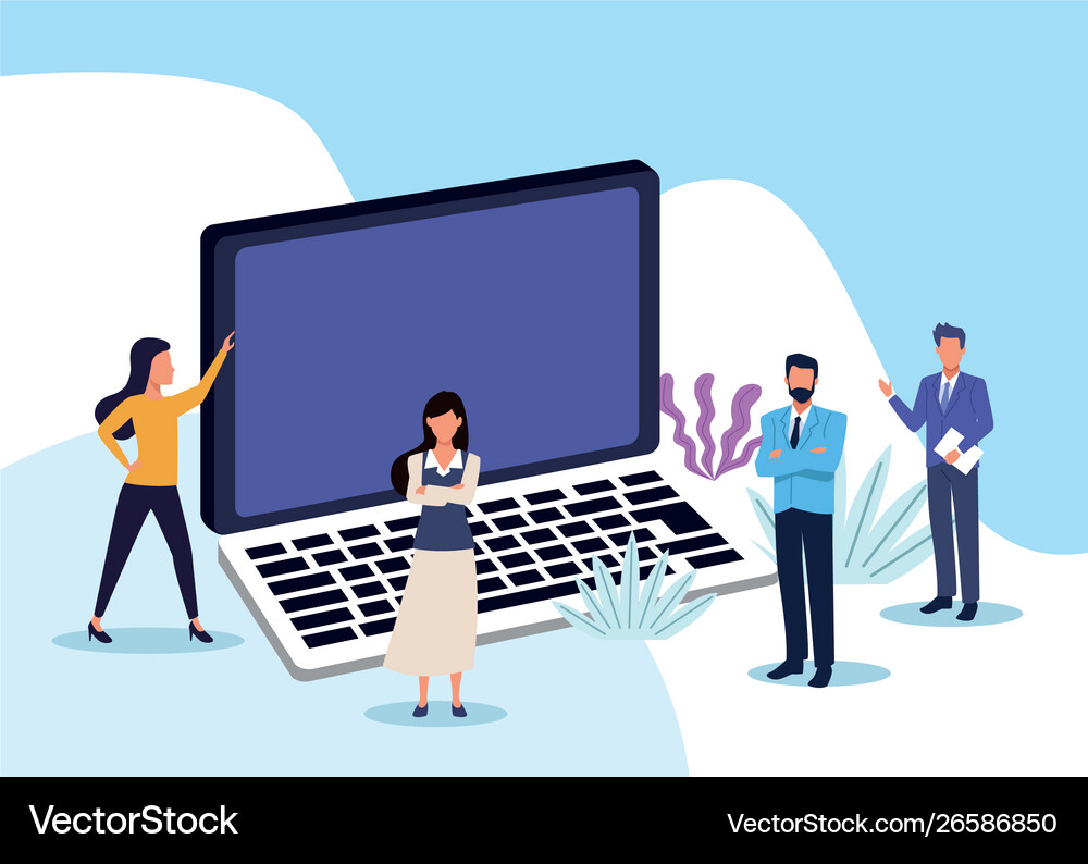 Business professional executive work cartoon Vector Image
