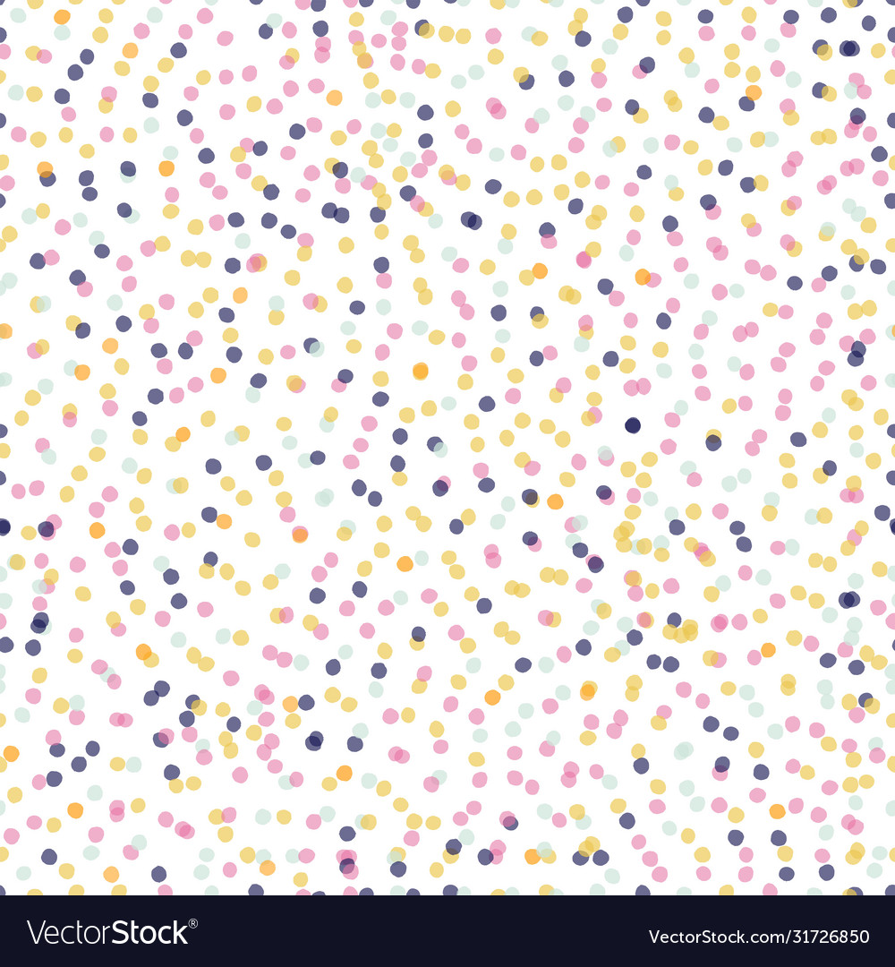 Cute and simple pastel confetti seamless pattern Vector Image
